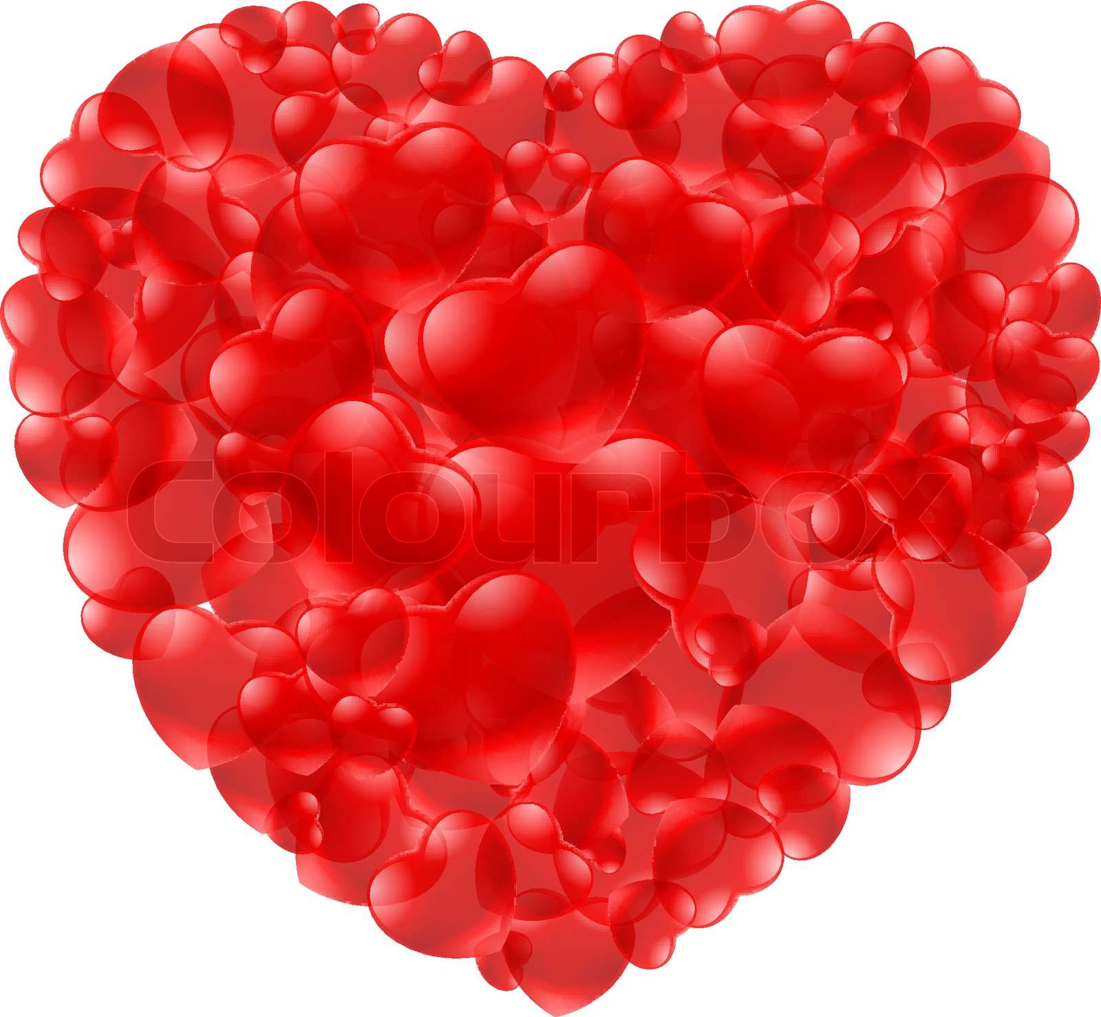 hjerte, form, baggrund | Stock vektor | Colourbox