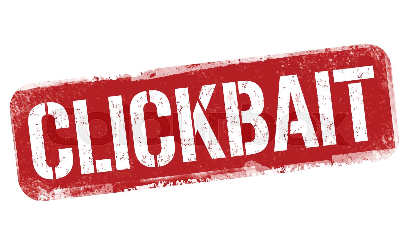 Clickbait grunge rubber stamp | Stock vector | Colourbox