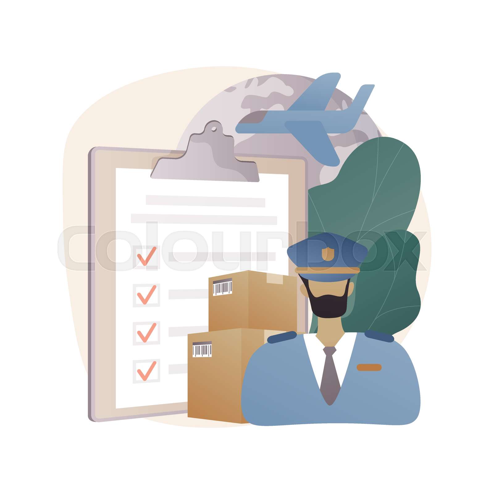 Customs clearance abstract concept vector illustration. | Stock vector ...