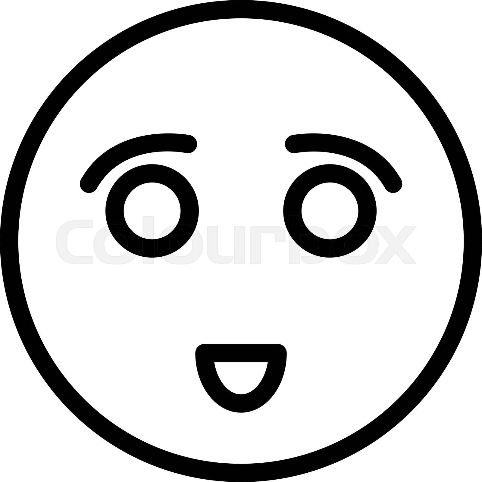 Satisfaction emoji icon outline vector. Happy level | Stock vector ...