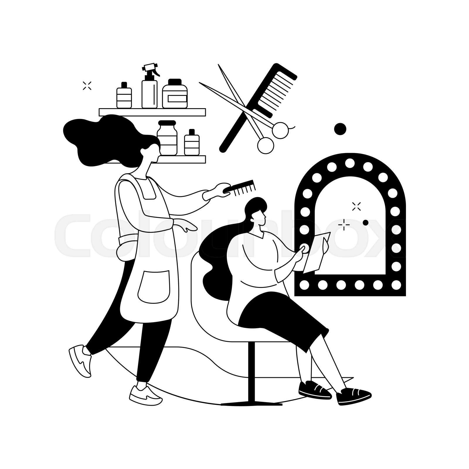 Beauty salon abstract concept vector illustration. | Stock vector ...