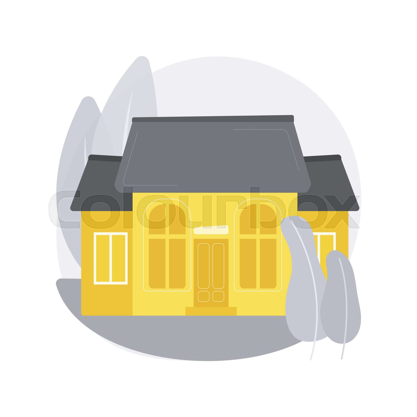Detached house abstract concept vector illustration. | Stock vector ...