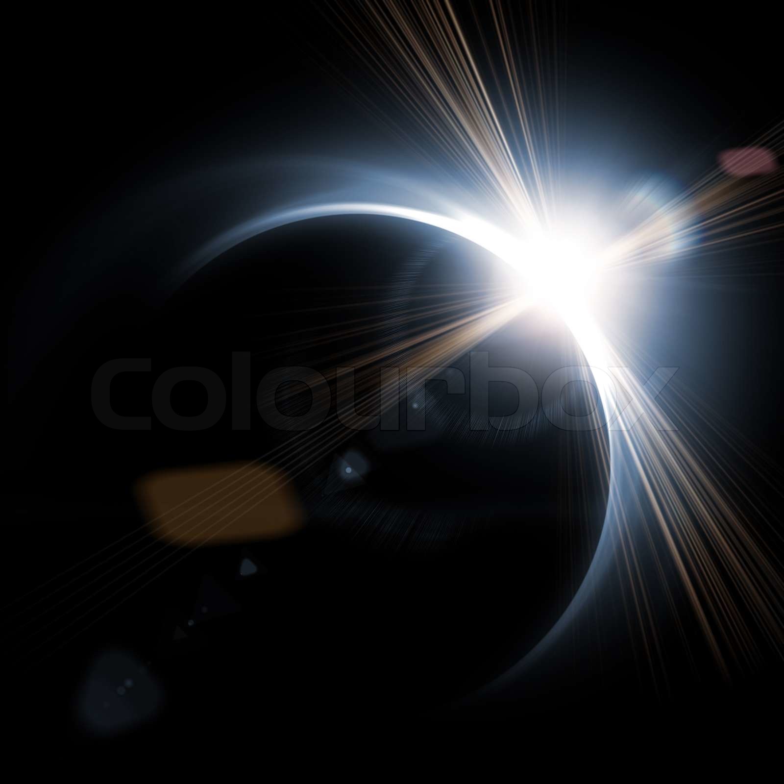 Blue earth from space | Stock image | Colourbox