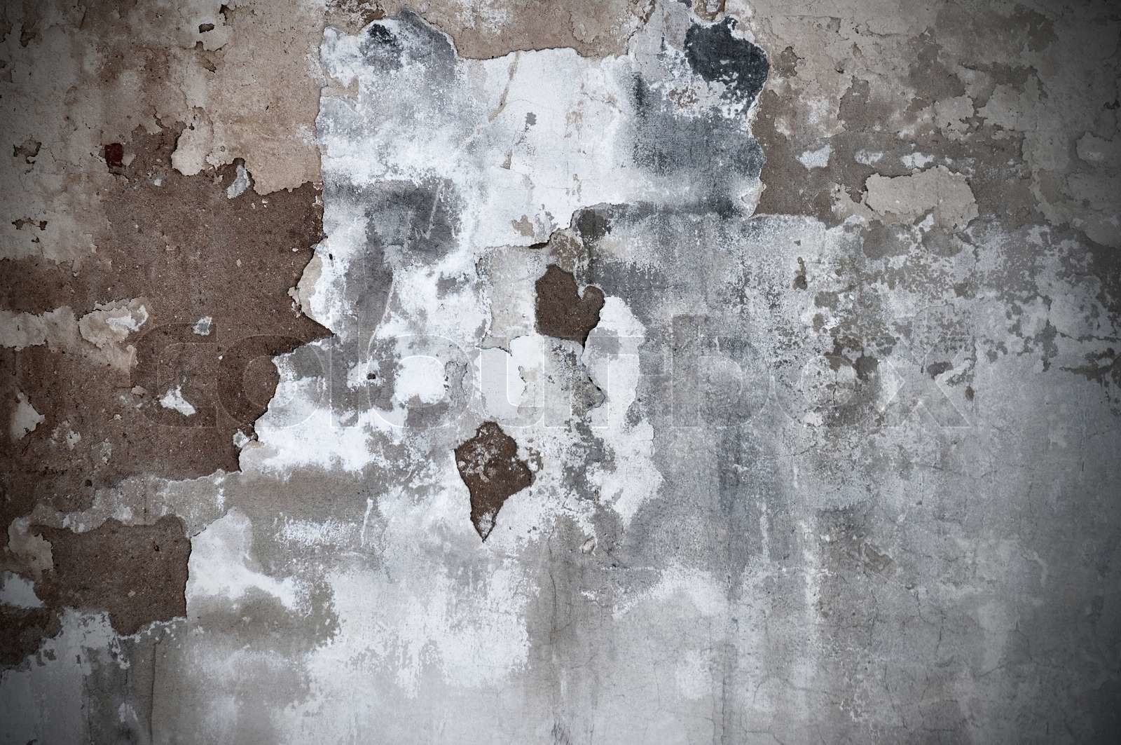 Aged Destroyed Wall | Stock image | Colourbox