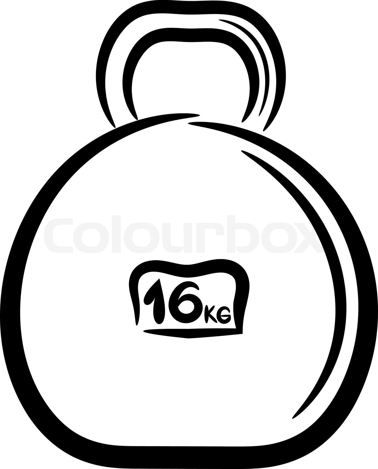 Cartoon Metall Gewicht für Sport eps10 | Stock-Vektor | Colourbox