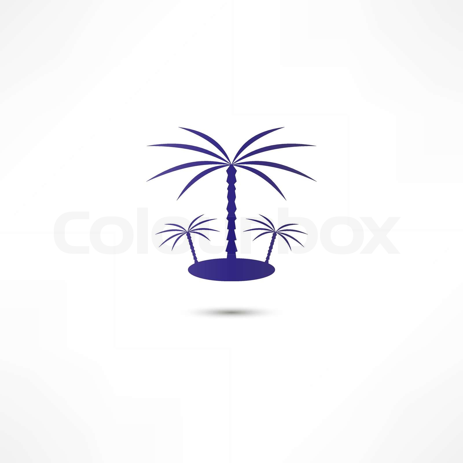 palms icon | Stock vector | Colourbox