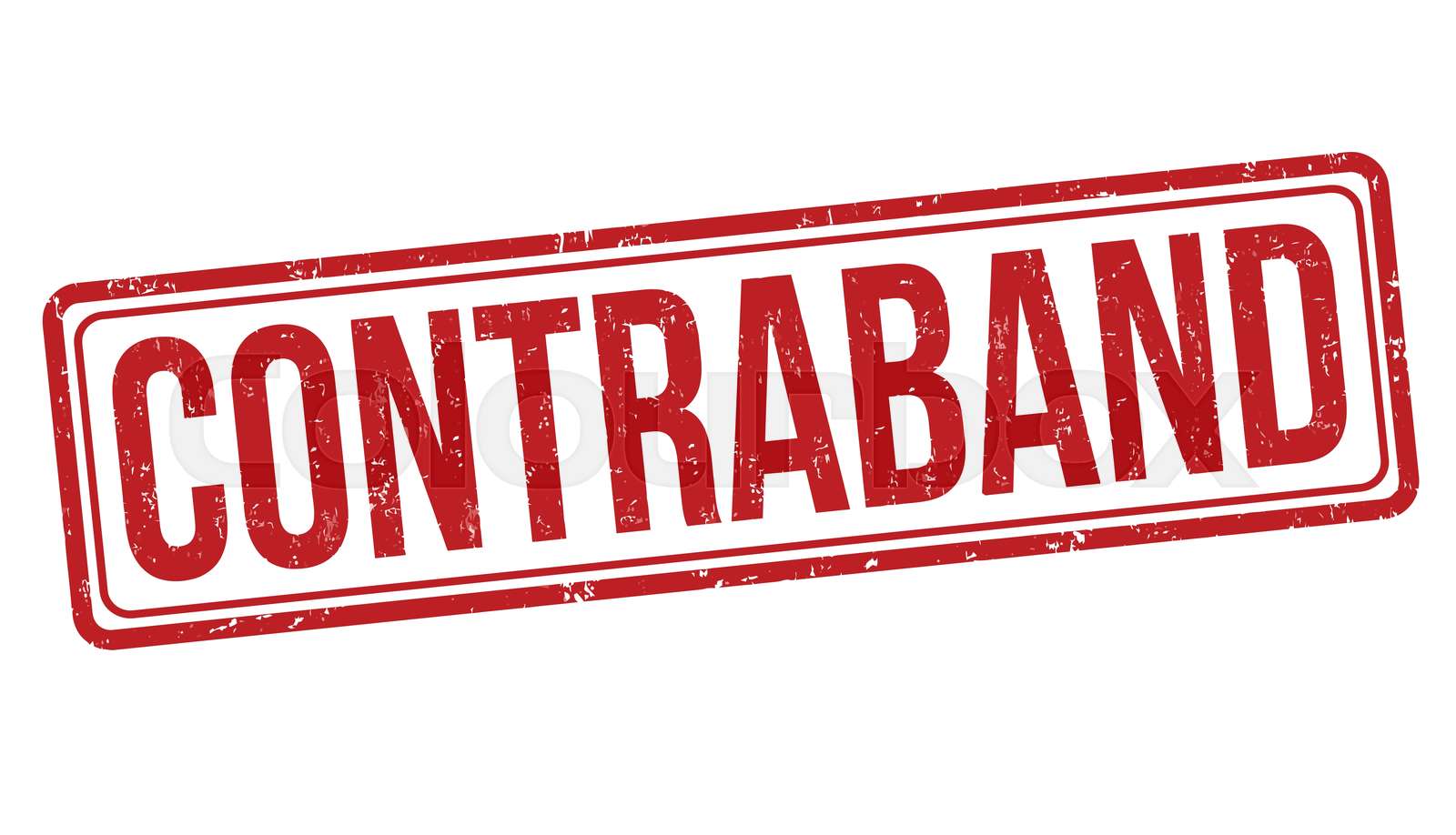 Contraband grunge rubber stamp | Stock vector | Colourbox