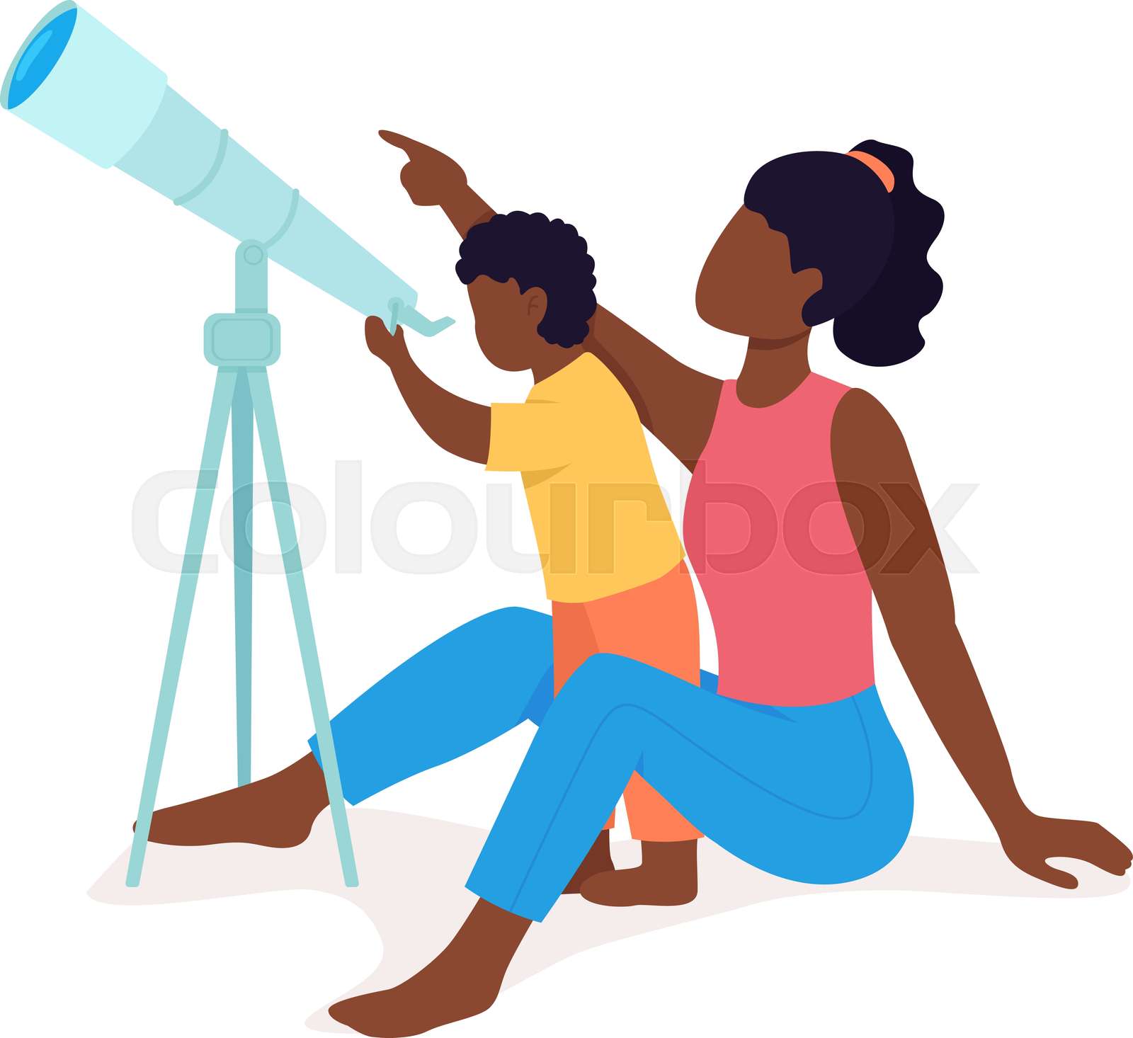 Scientist Observing Nature Clipart