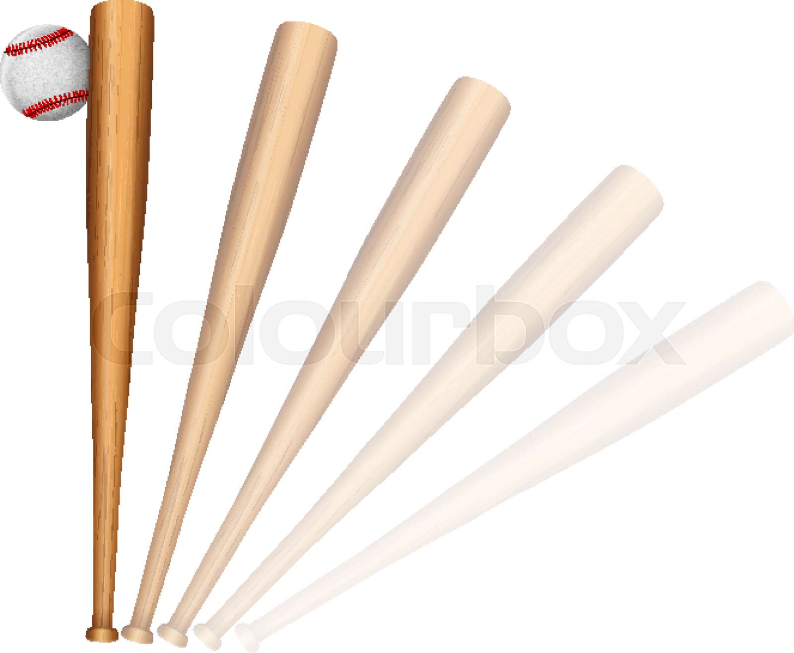 Baseball hit | Stock vector | Colourbox