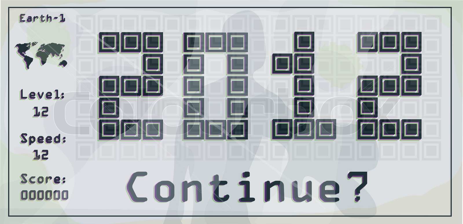 Brick game | Stock vector | Colourbox