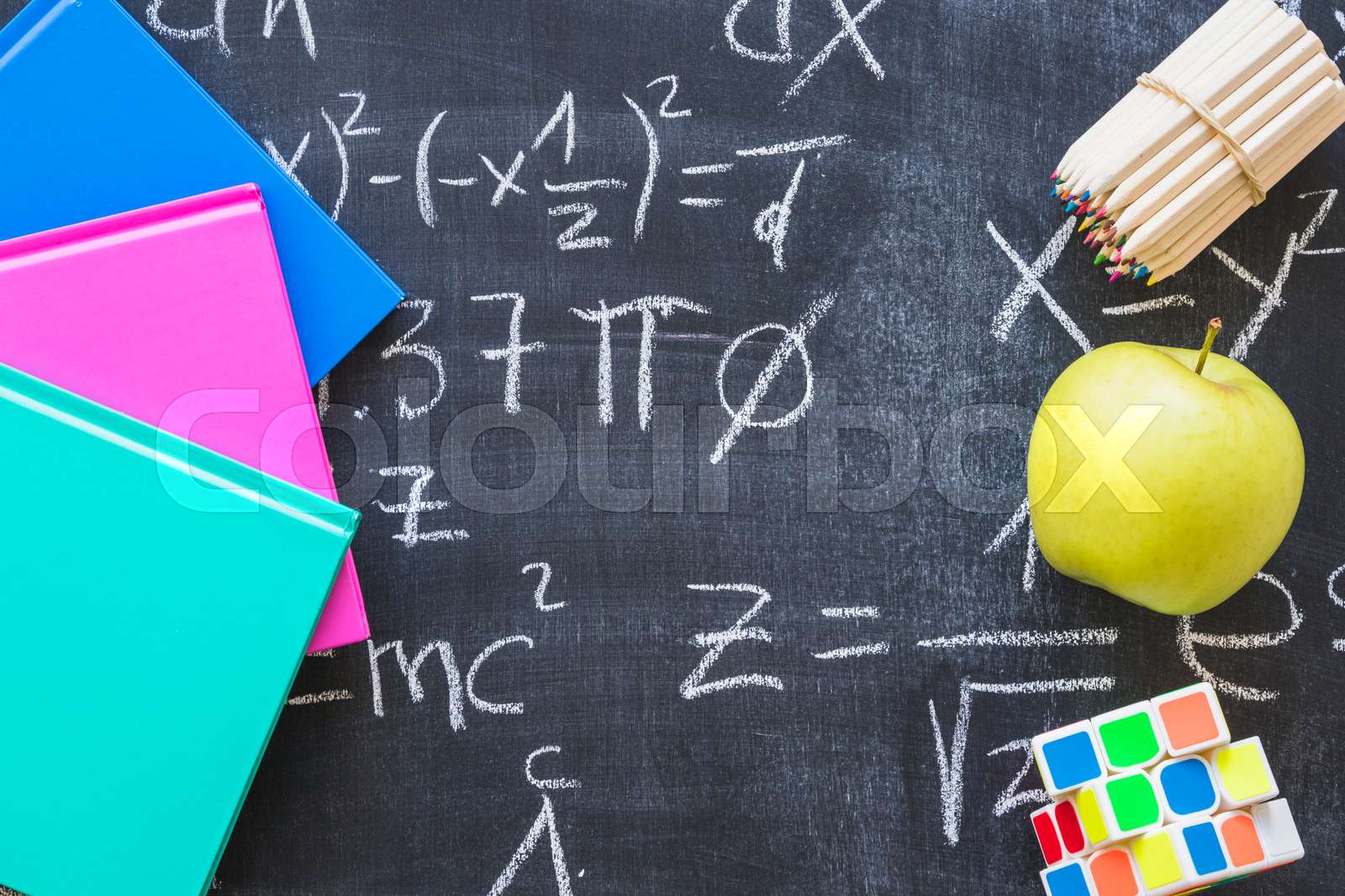 school board with math calculations | Stock image | Colourbox