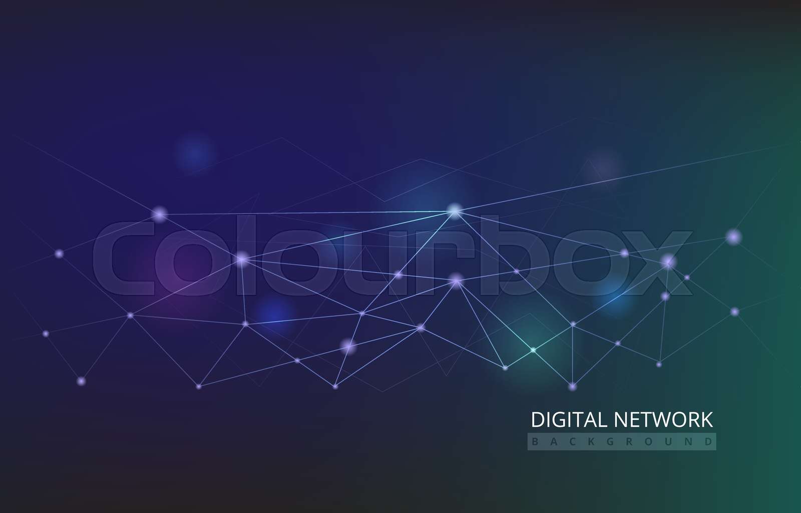 Digital Network Connection Internet Technology Abstract Vector ...