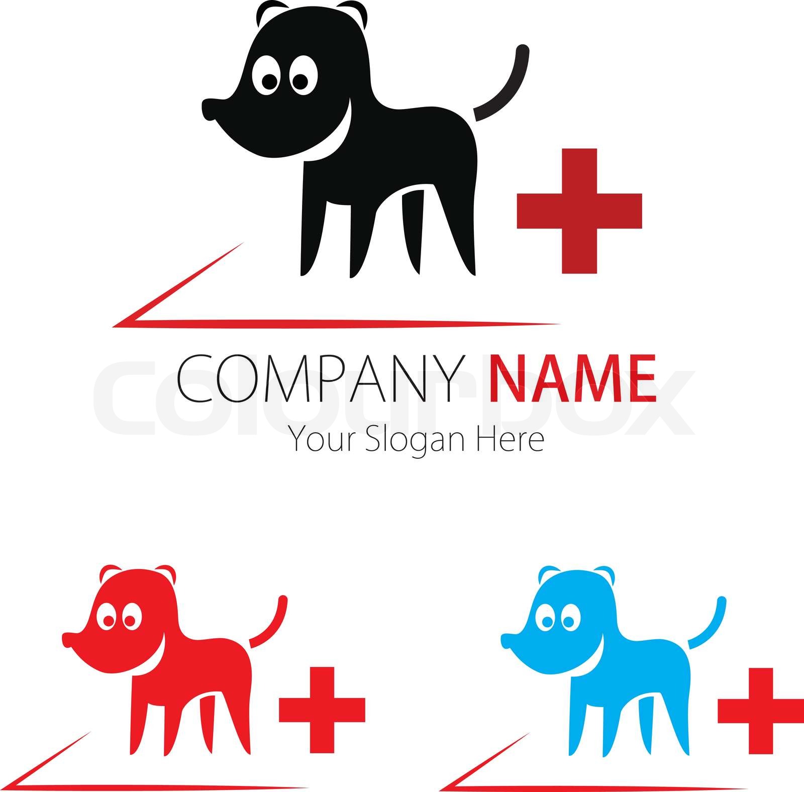 Company Logo Design, Peoples, Dog, Animal, Hand | Stock vector | Colourbox