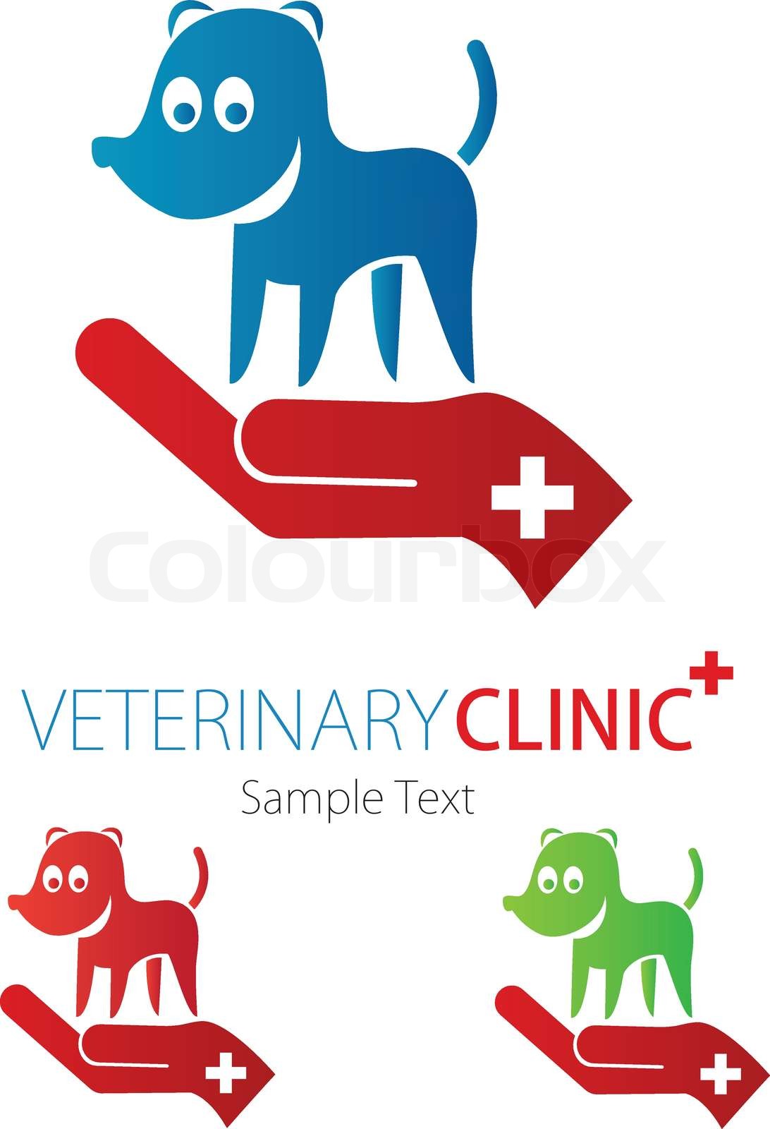 Company Logo Design, Peoples, Dog, Animal, Hand | Stock vector | Colourbox