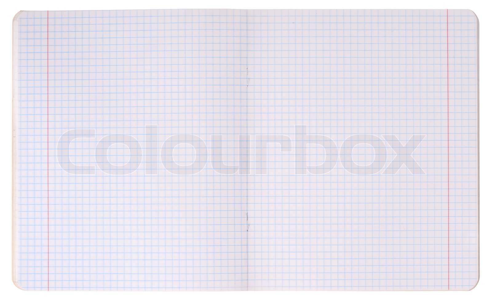 White squared paper sheet | Stock image | Colourbox