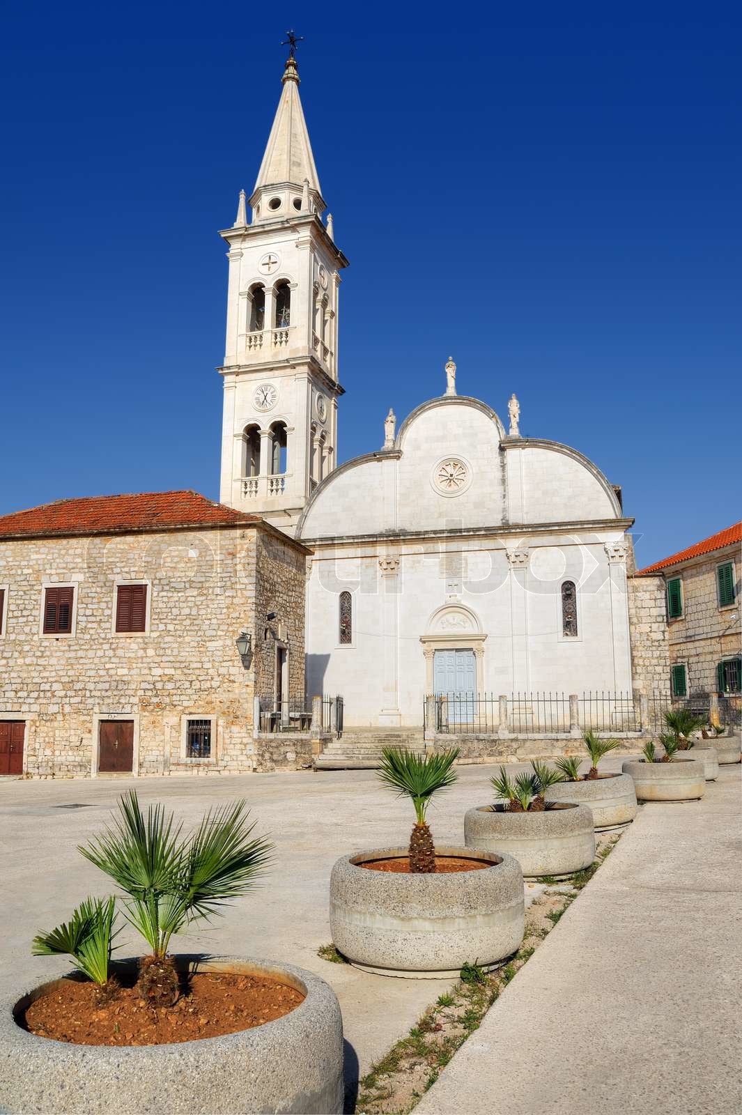 St. Mary’s Church, Jelsa, Hvar, Croatia | Stock image | Colourbox