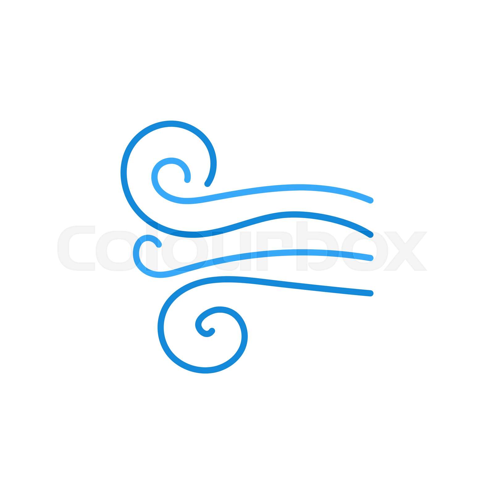 viento, líneas, signo | Vector de archivo | Colourbox