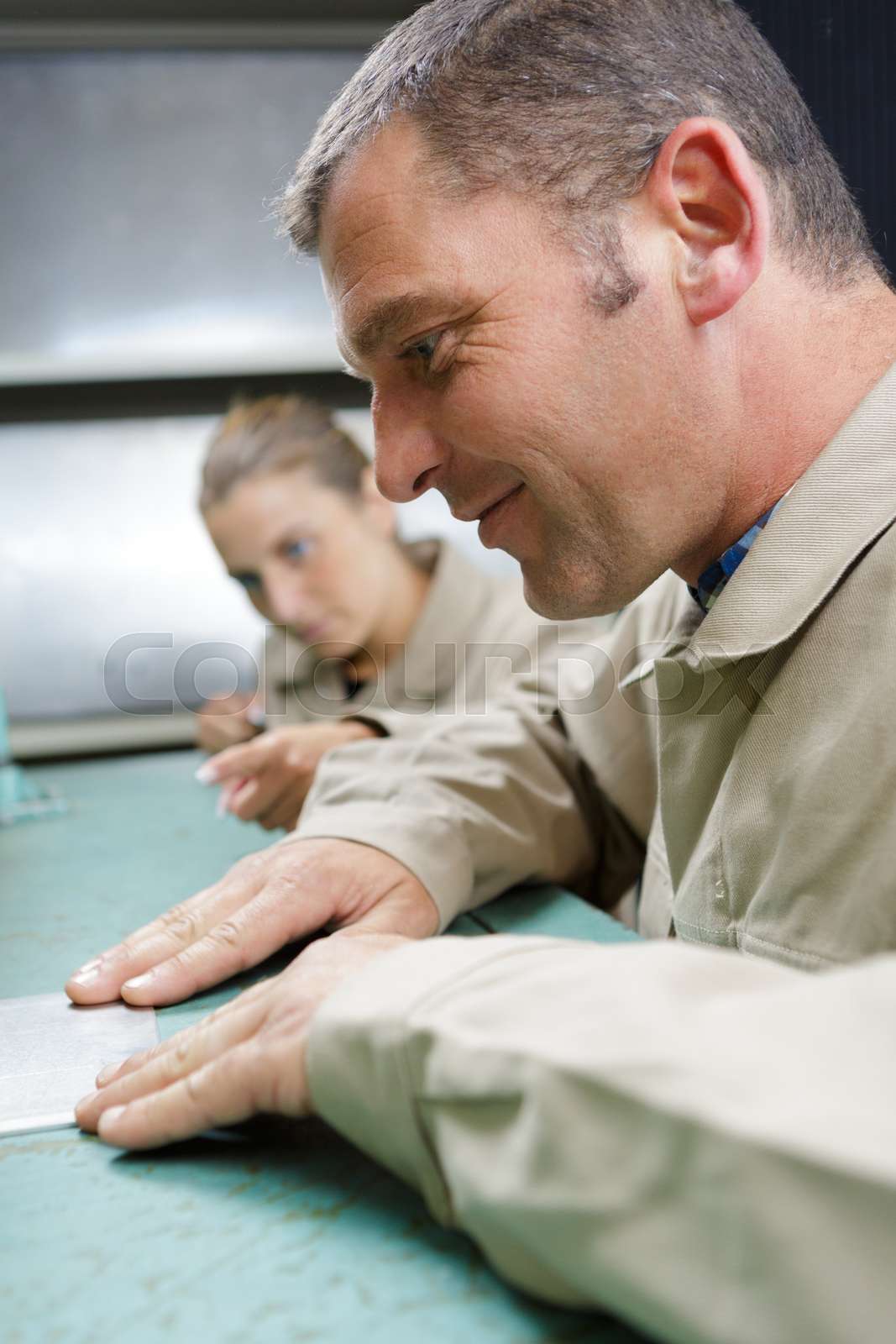 mensch, vorlegen, sorgsam | Stock Bild | Colourbox