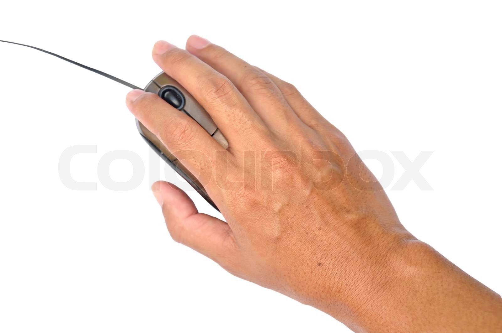 Computer mus og mænds hånd | Stock foto | Colourbox