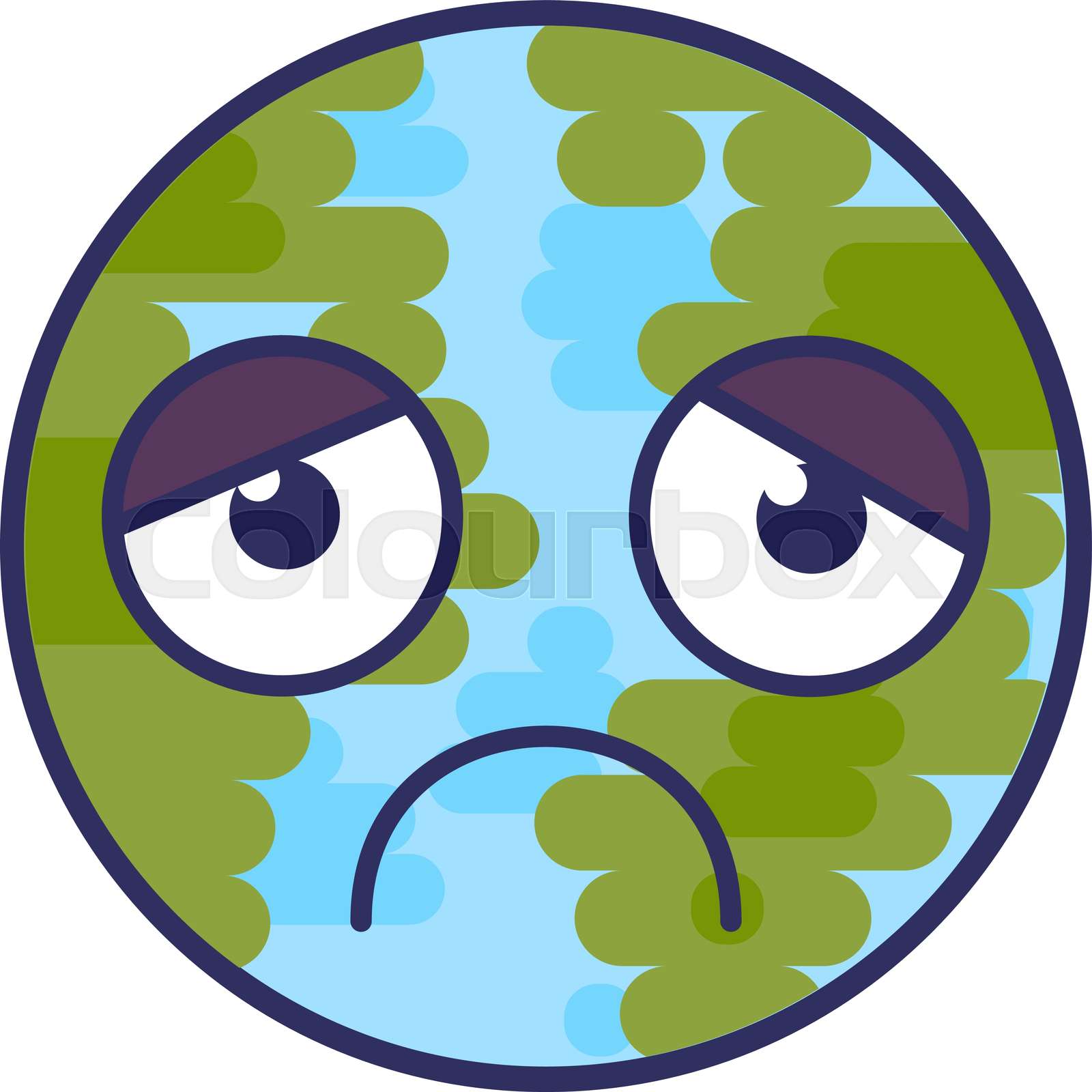 Sad Earth Face