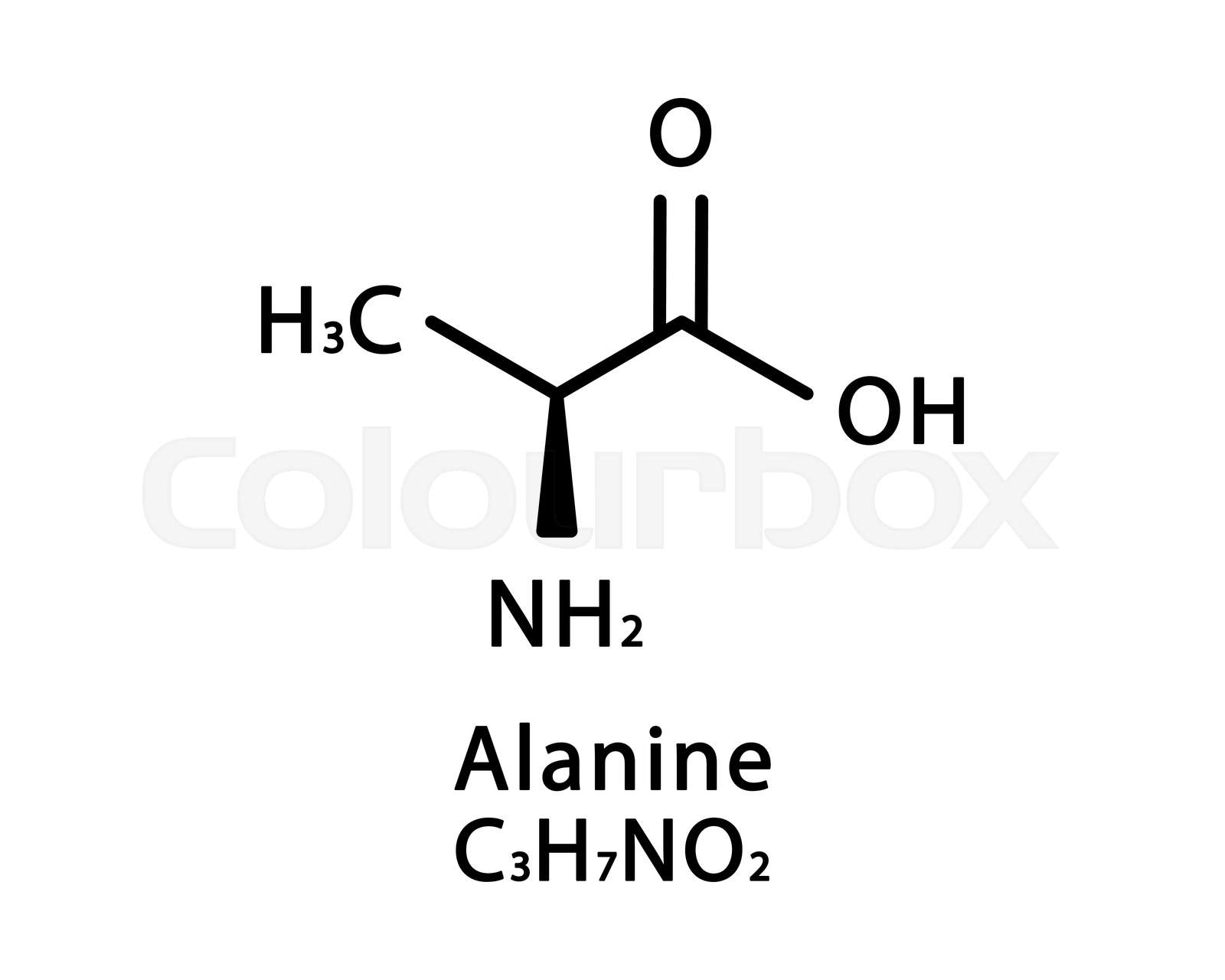 Structural Formula Of Alanine
