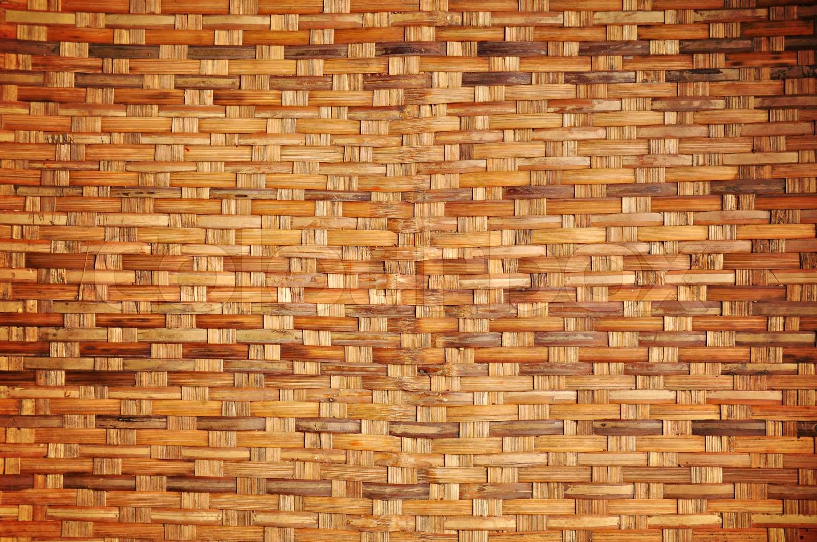 Woven wood texture | Stock image | Colourbox