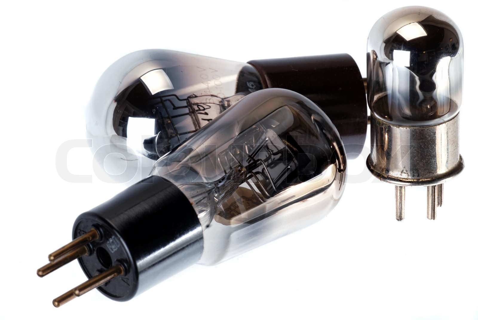 Old radio valves | Stock image | Colourbox
