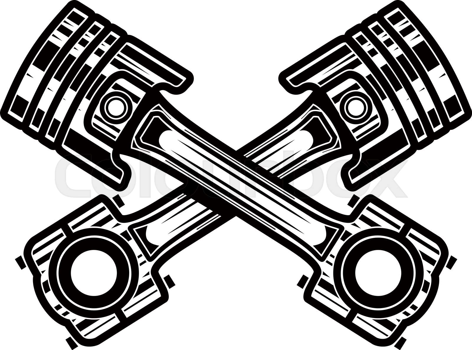 Piston Clipart Black And White