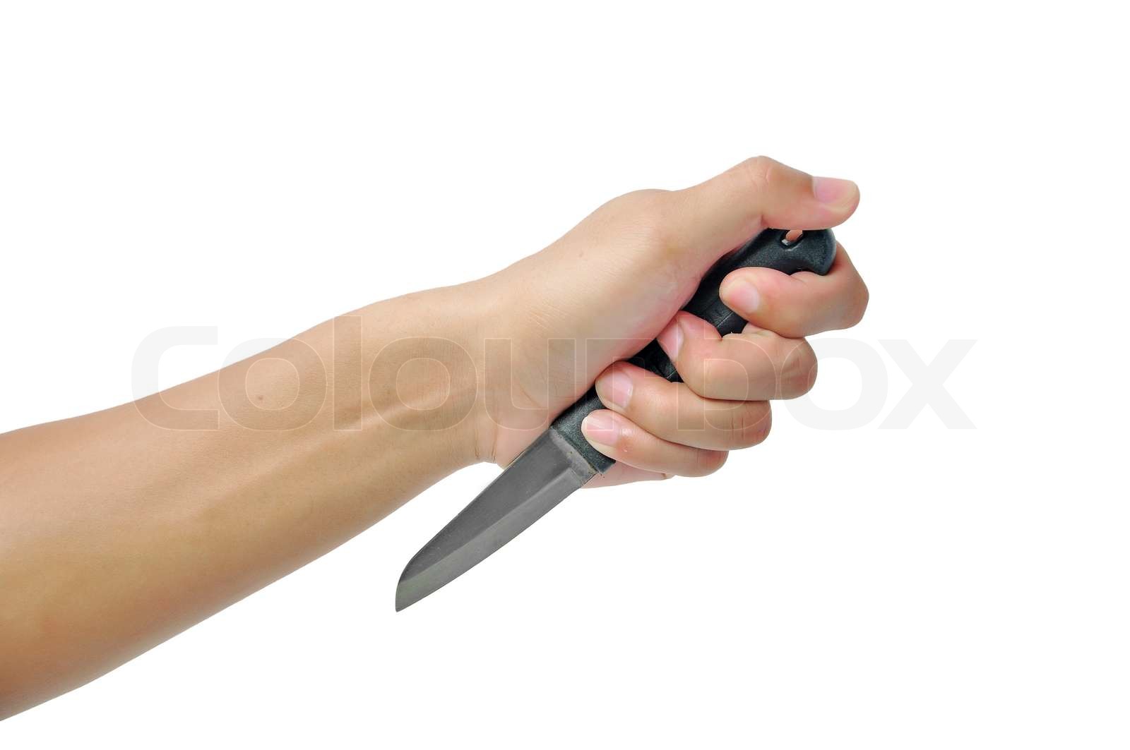 Knife in a hand | Stock image | Colourbox