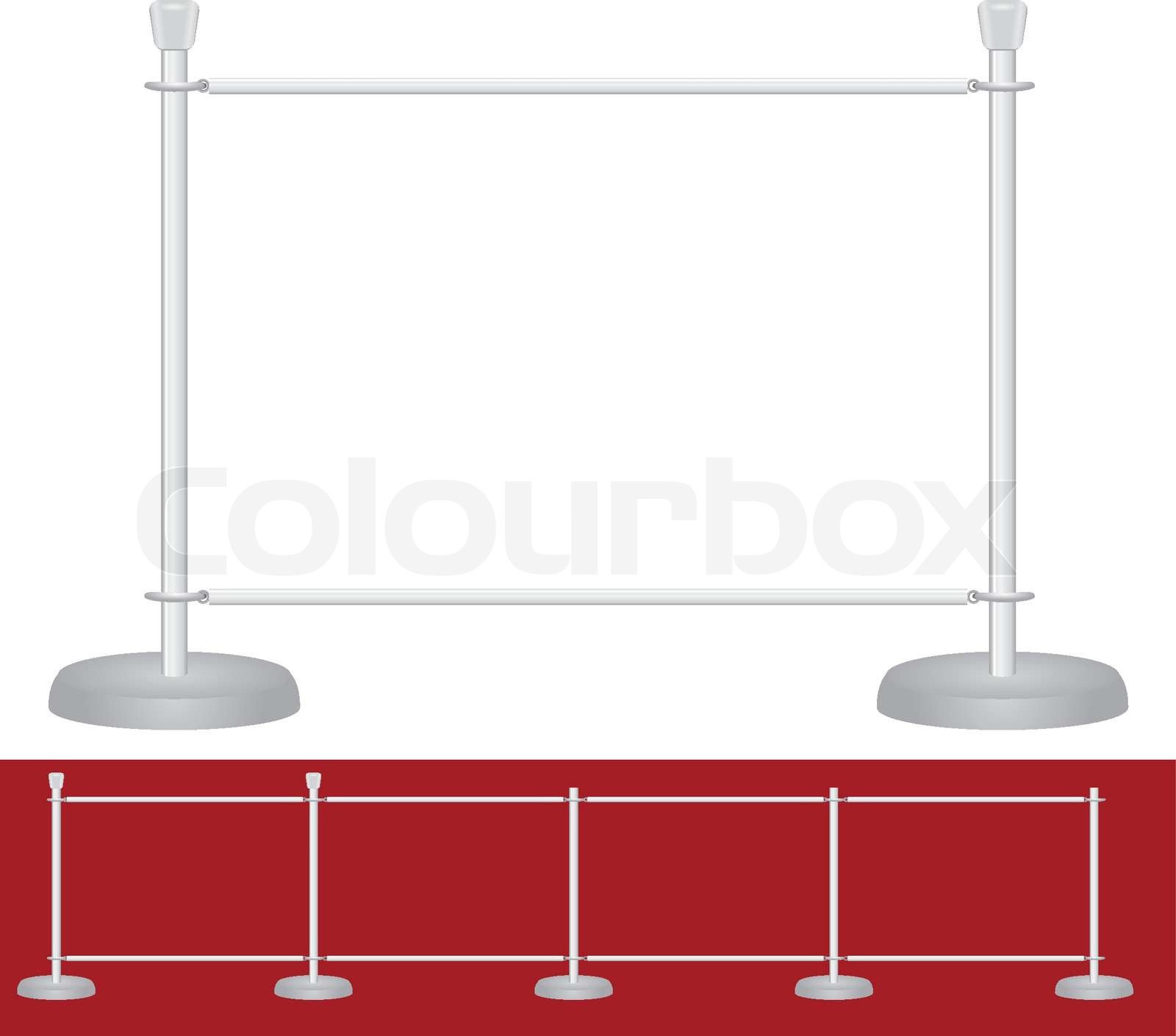 Stand exhibition barrier | Stock vector | Colourbox