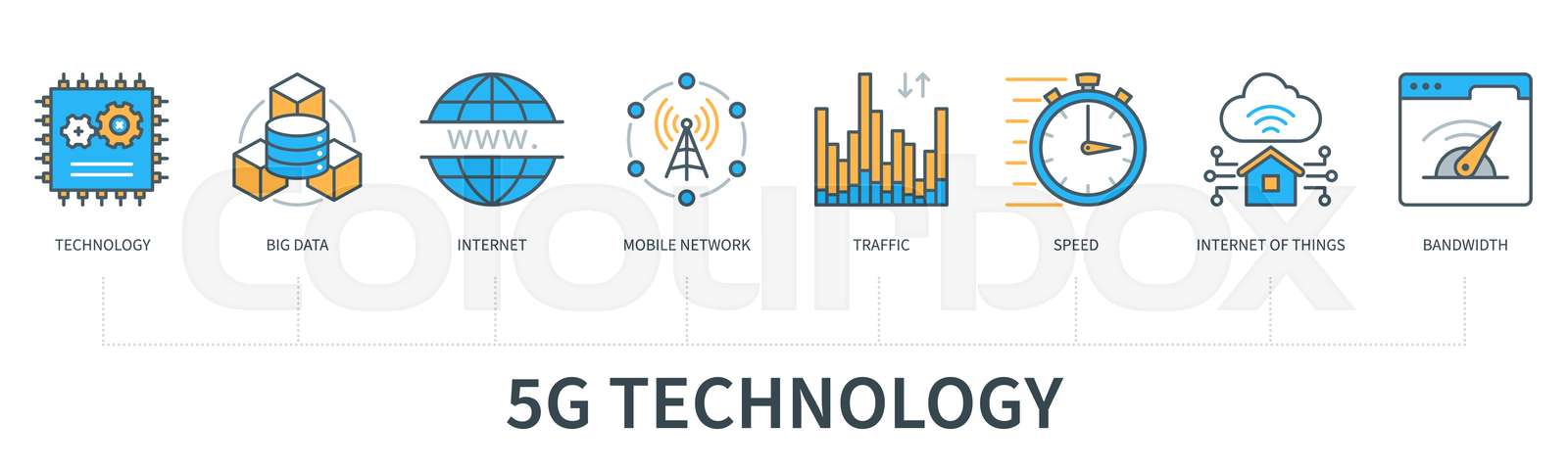5G technology concept infographics | Stock vector | Colourbox