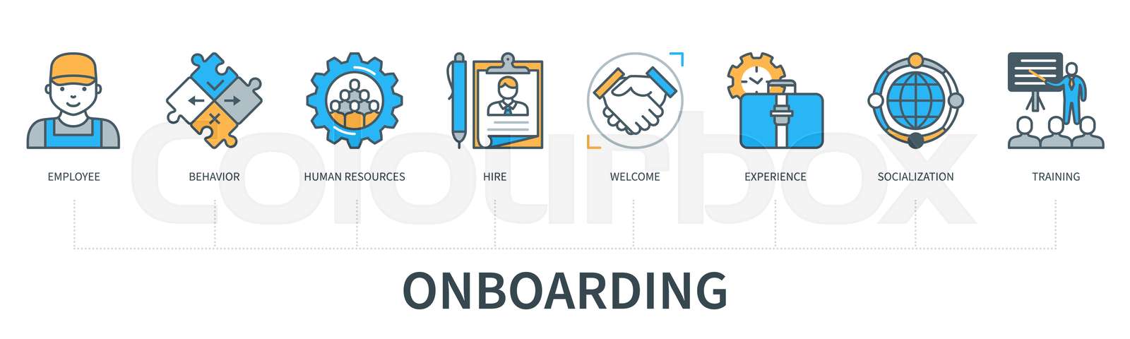Onboarding concept vector infographics | Stock vector | Colourbox