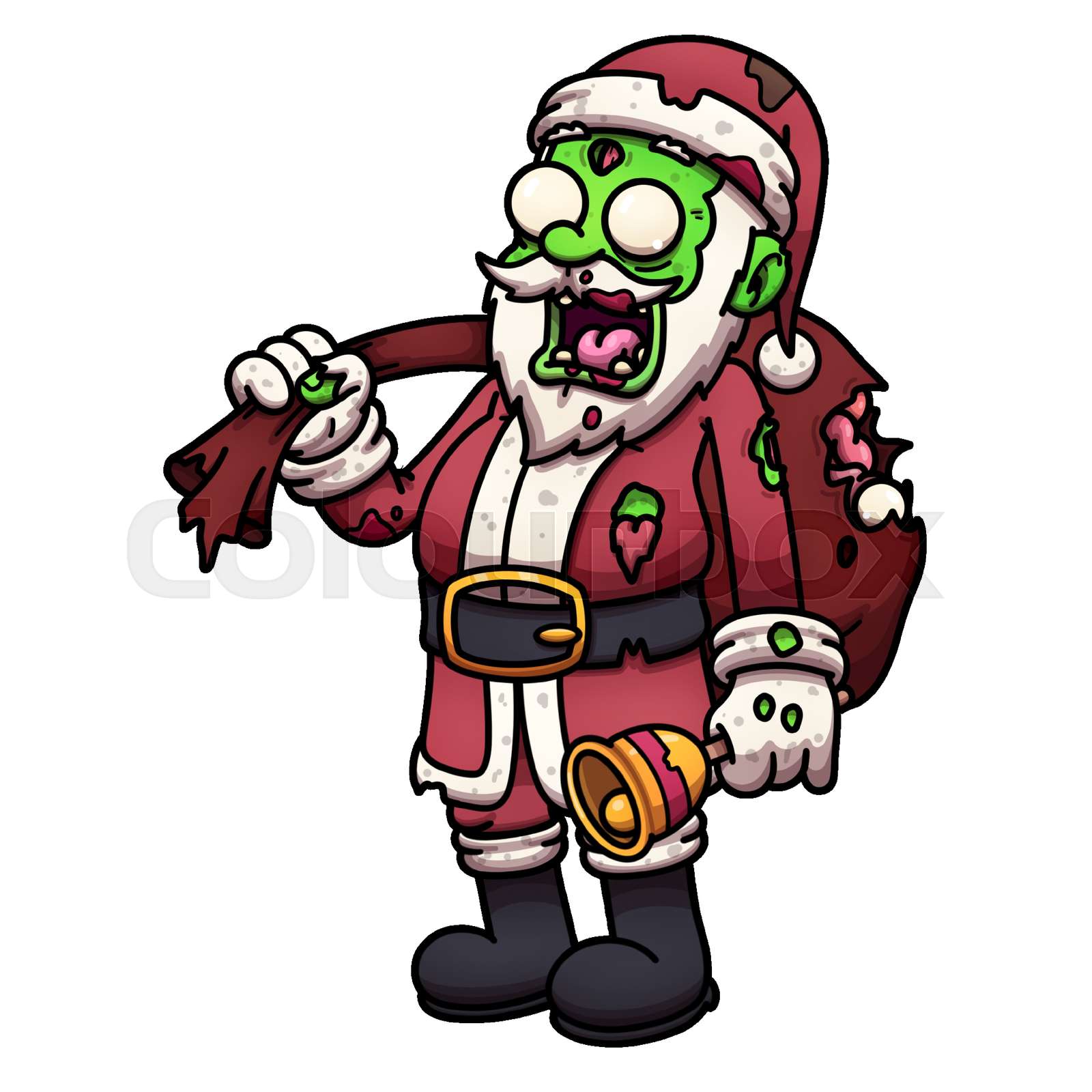 Cartoon Santa Claus Zombie | Stock vector | Colourbox