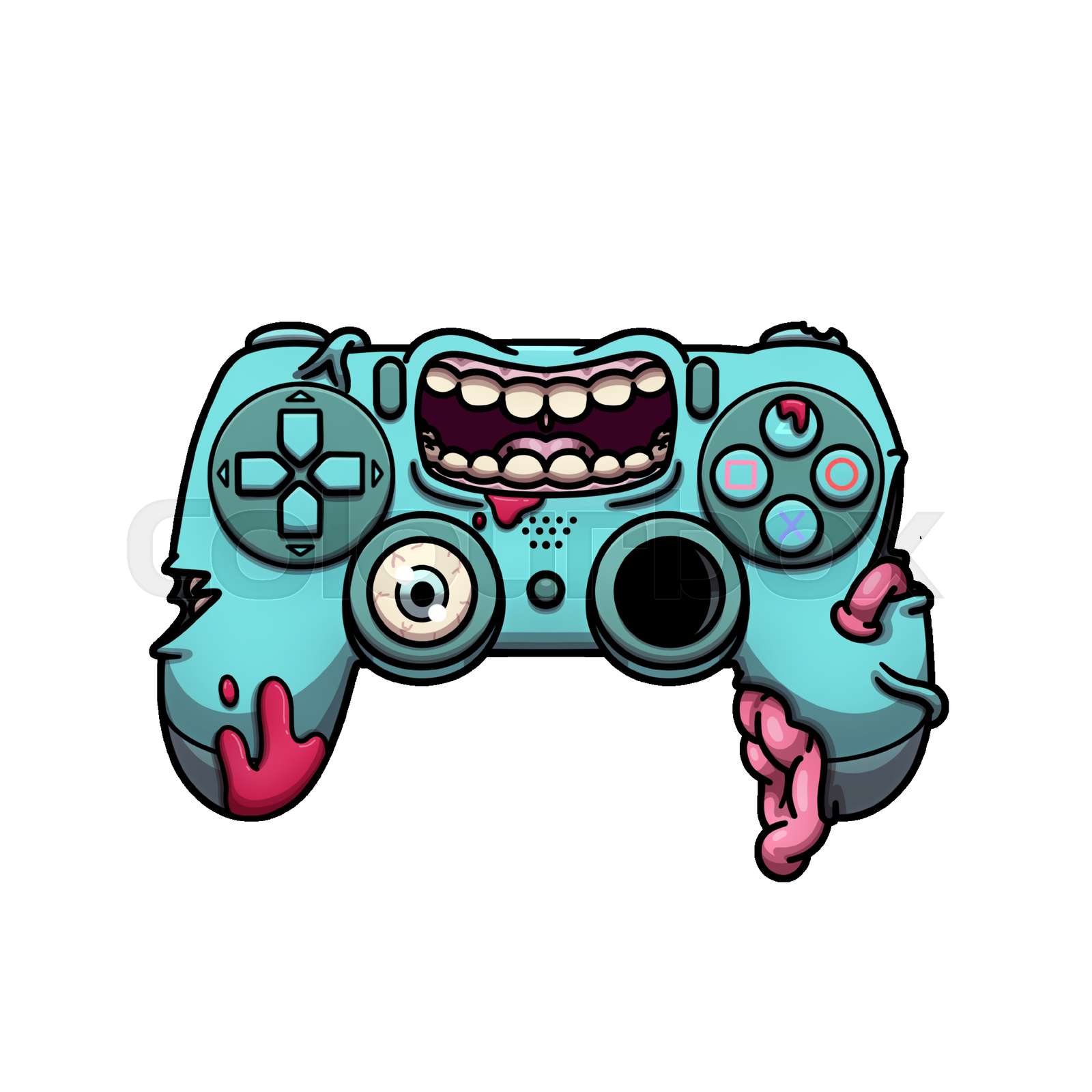 Cartoon Video Game Controller