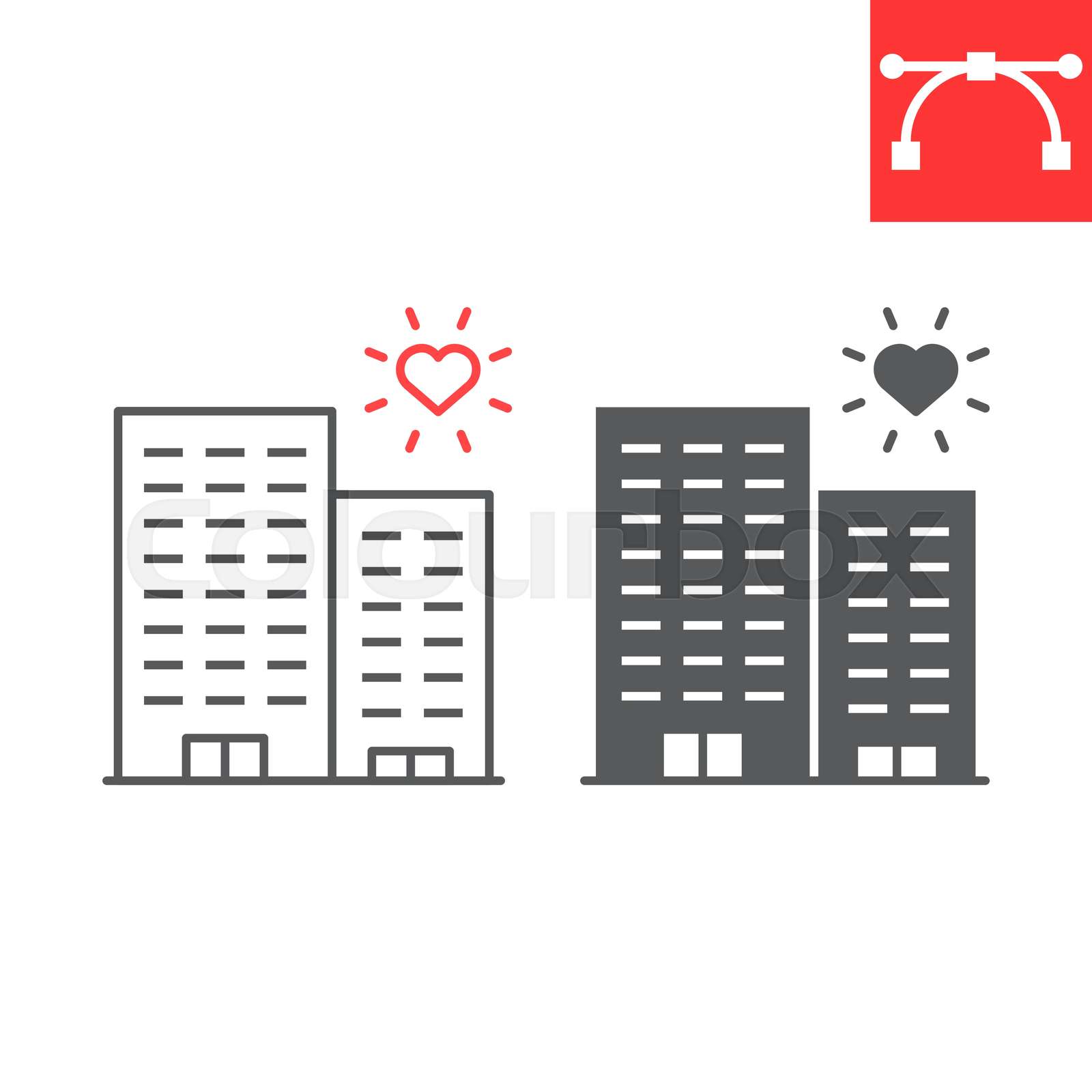 byen, symbol, tårn | Stock vektor | Colourbox