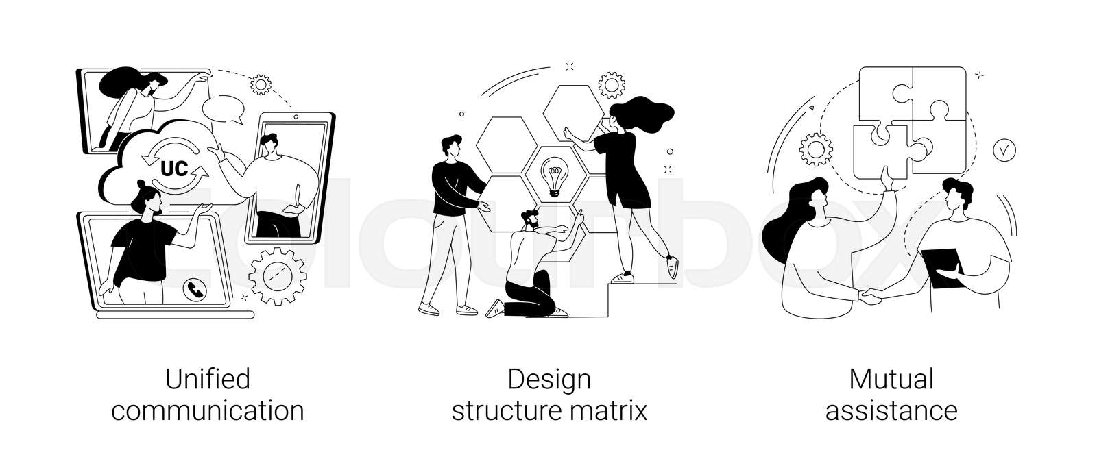 Business support abstract concept vector illustrations. | Stock vector ...