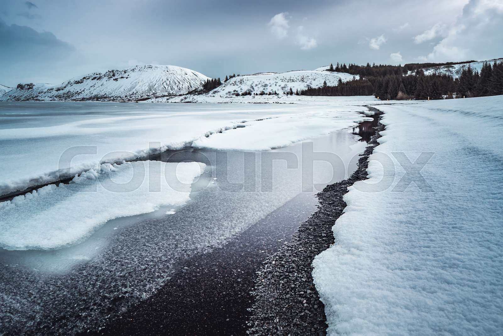 klima, winter, klimawandel | Stock Bild | Colourbox