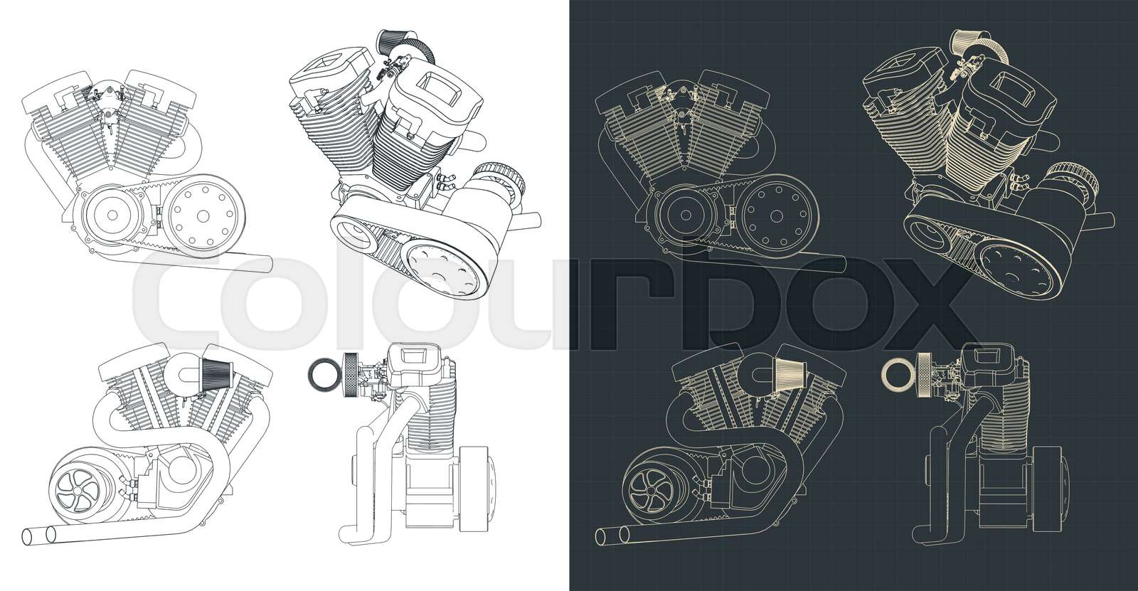 Harley Davidson Engine Drawings