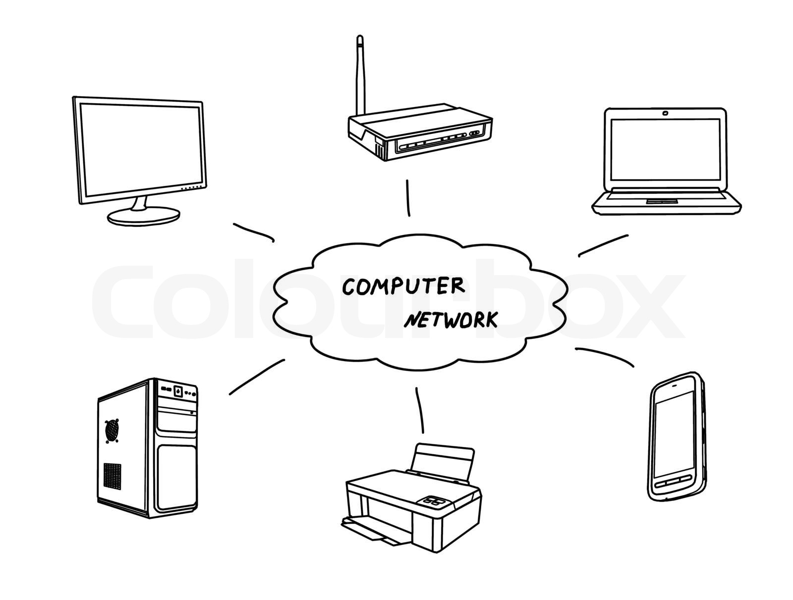 computer network, | Stock image | Colourbox