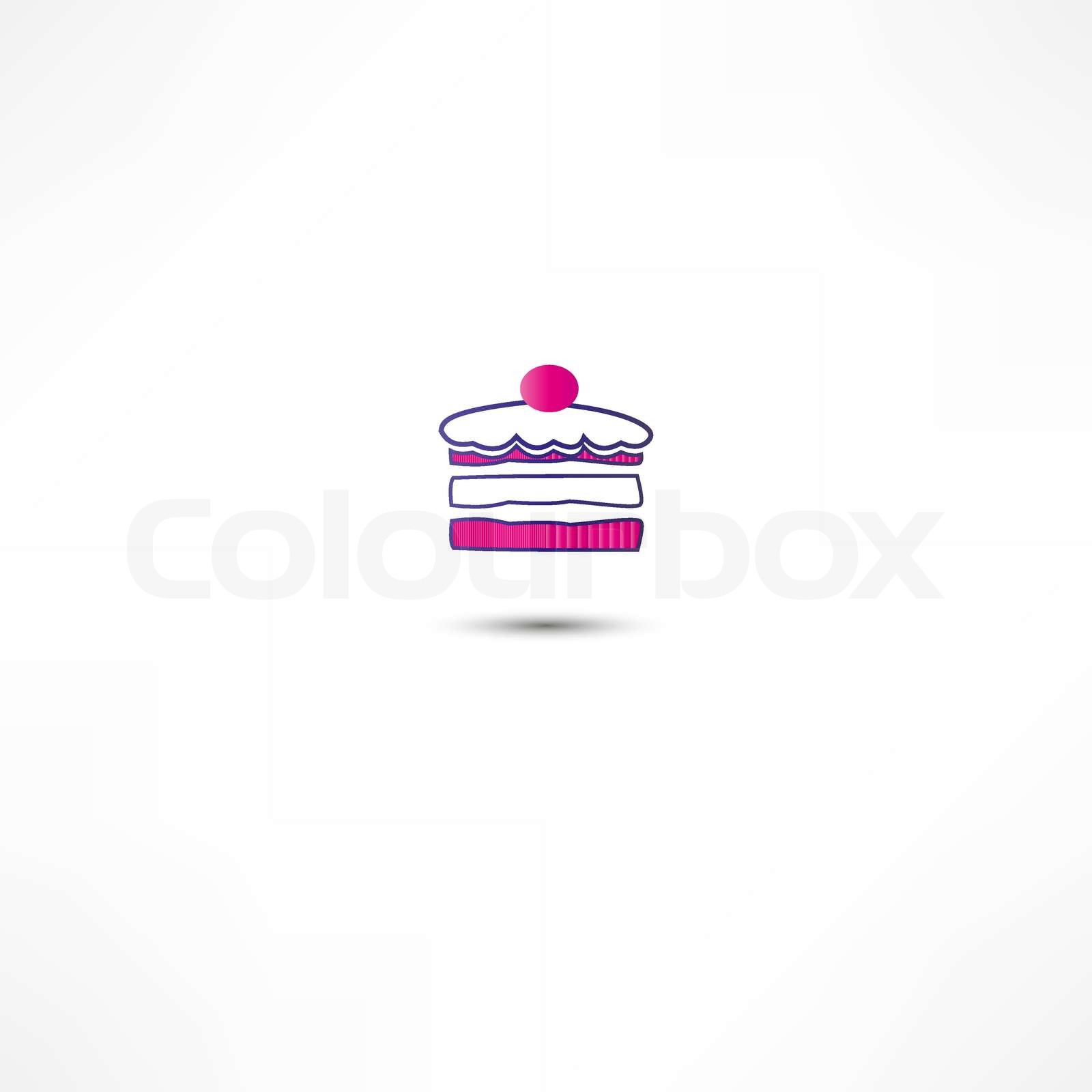 Kuchen Icon | Stock-Vektor | Colourbox