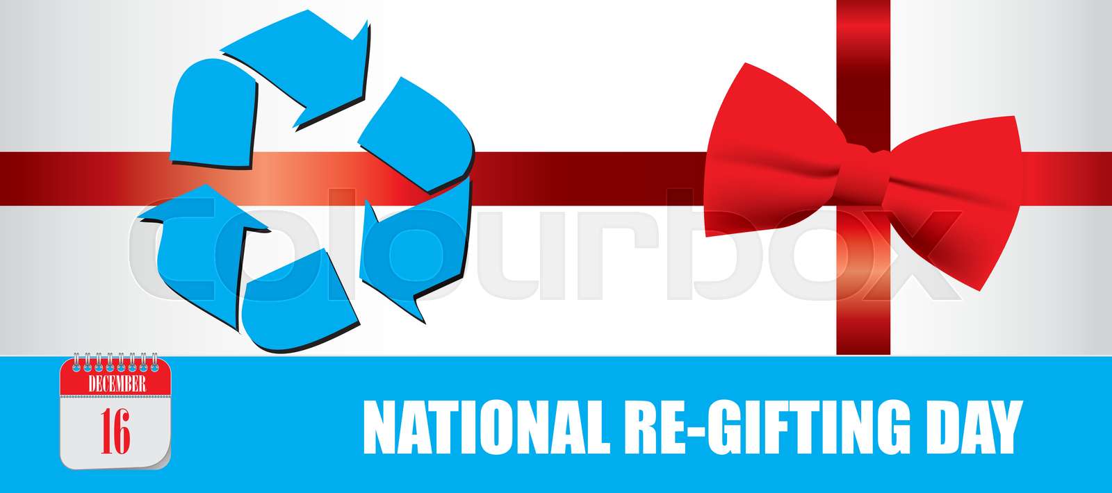 Card National Re-Gifting Day | Stock vector | Colourbox