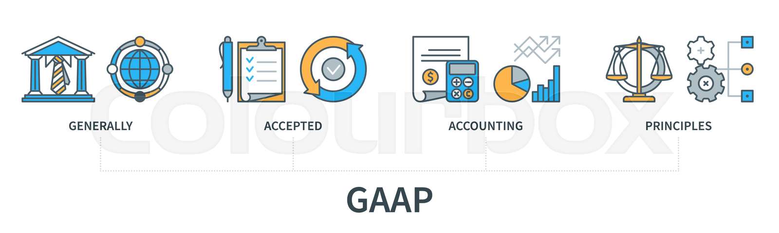 Generally Accepted Accounting Principles infographics | Stock vector ...