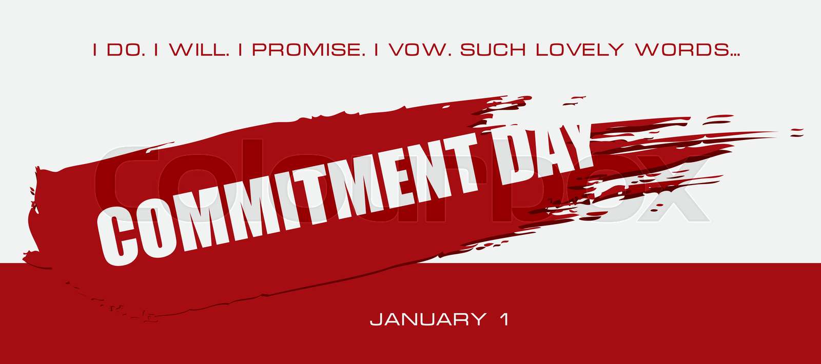 Card Commitment Day | Stock vector | Colourbox