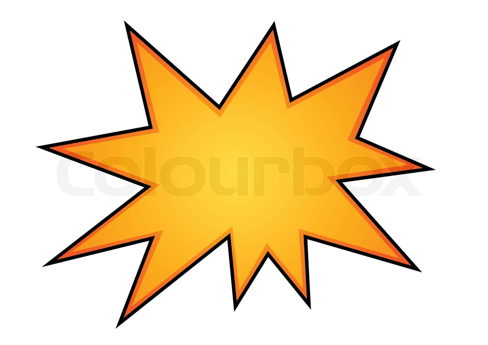 Pris splash i orange | Stock vektor | Colourbox