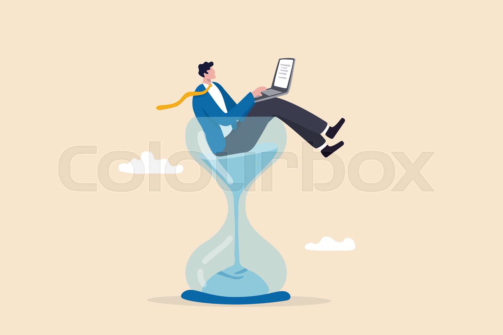 Work against deadline, time counting down to finish project, efficiency ...