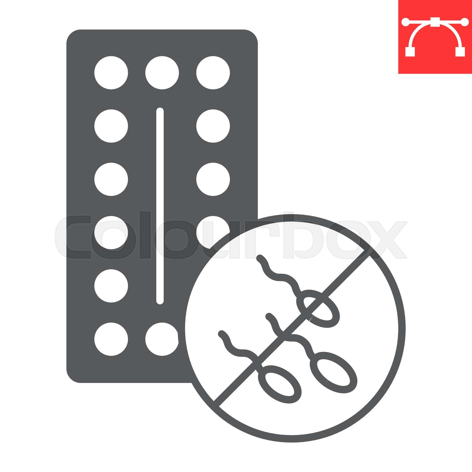 Contraception glyph icon | Stock vector | Colourbox
