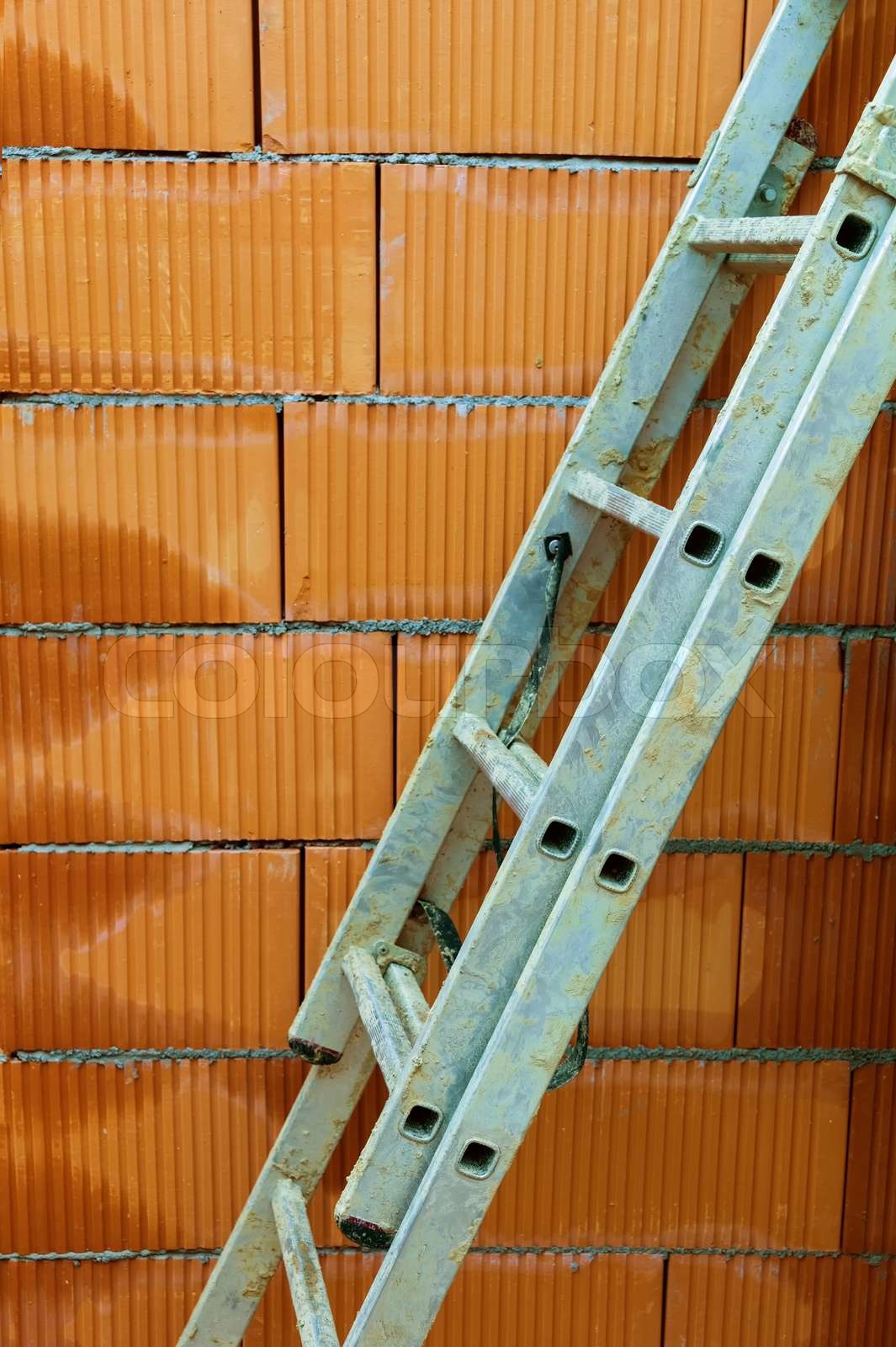 construction in solid brick construction | Stock image | Colourbox