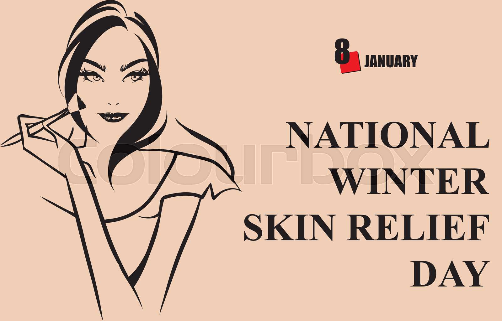 National Winter Skin Relief Day | Stock vector | Colourbox