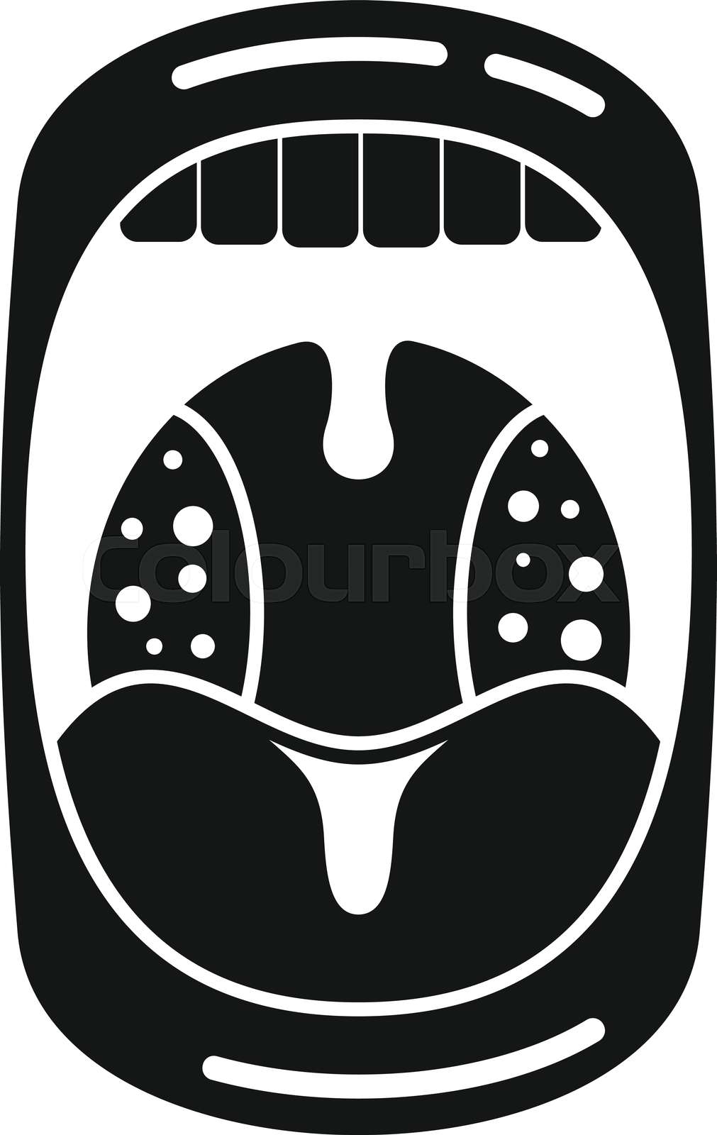 munden, sygdom, ikon | Stock vektor | Colourbox