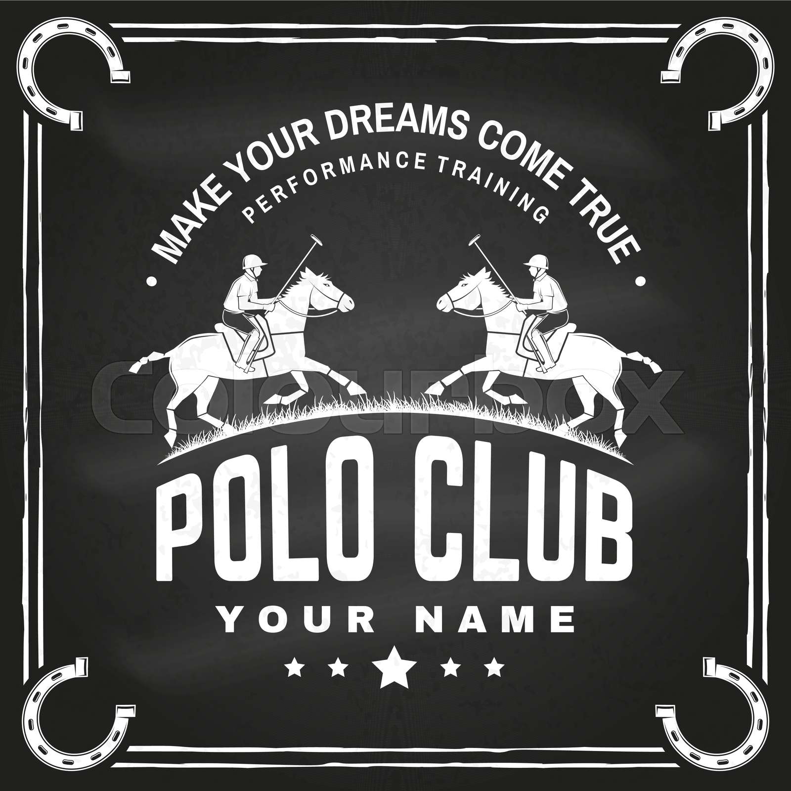 Polo club sport badge, patch, emblem, logo. Vector illustration ...